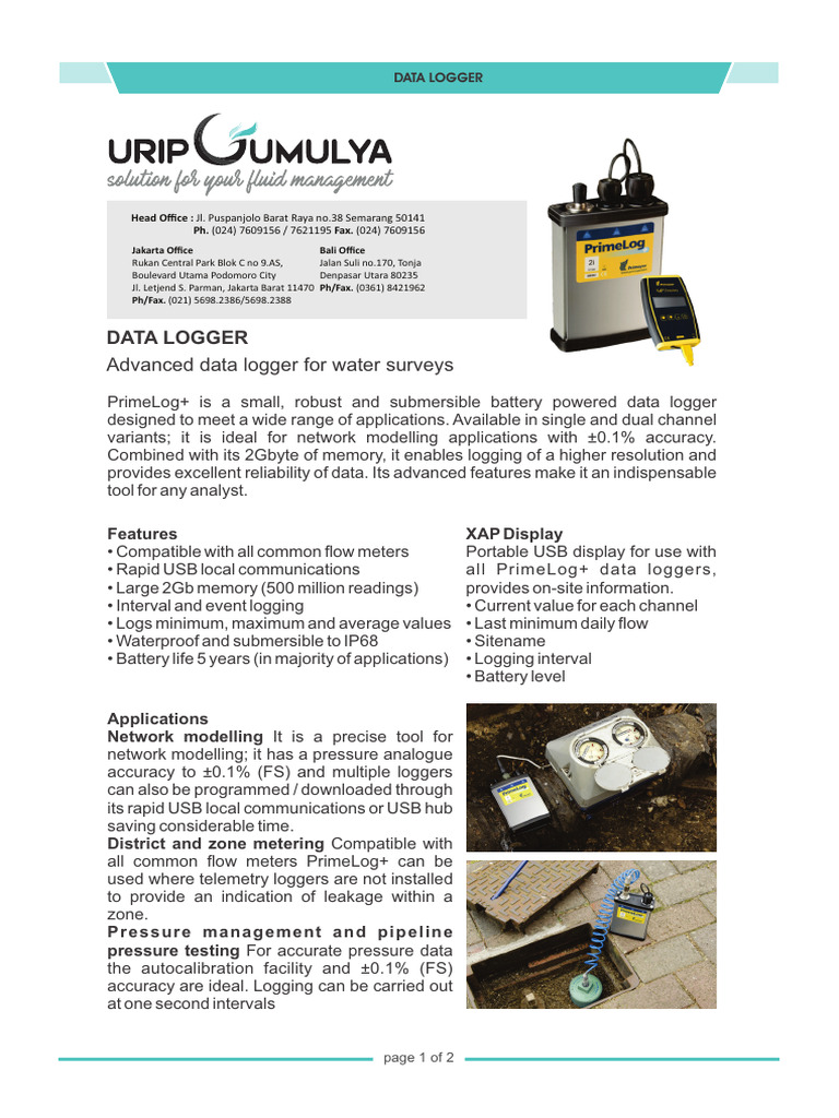 (SS) Data Logger | Download Free PDF | Flow Measurement | Metrology