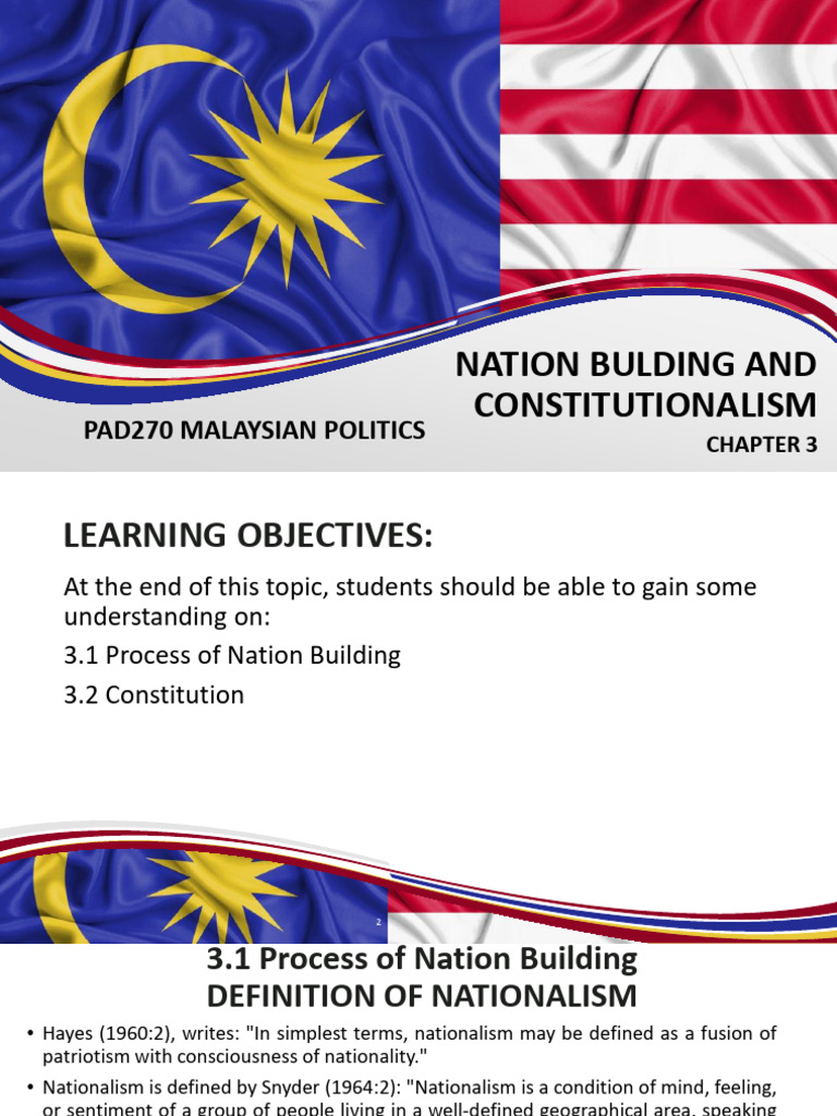 Nation Building and Malaysian Nationalism | PDF | Malaysia | Constitution