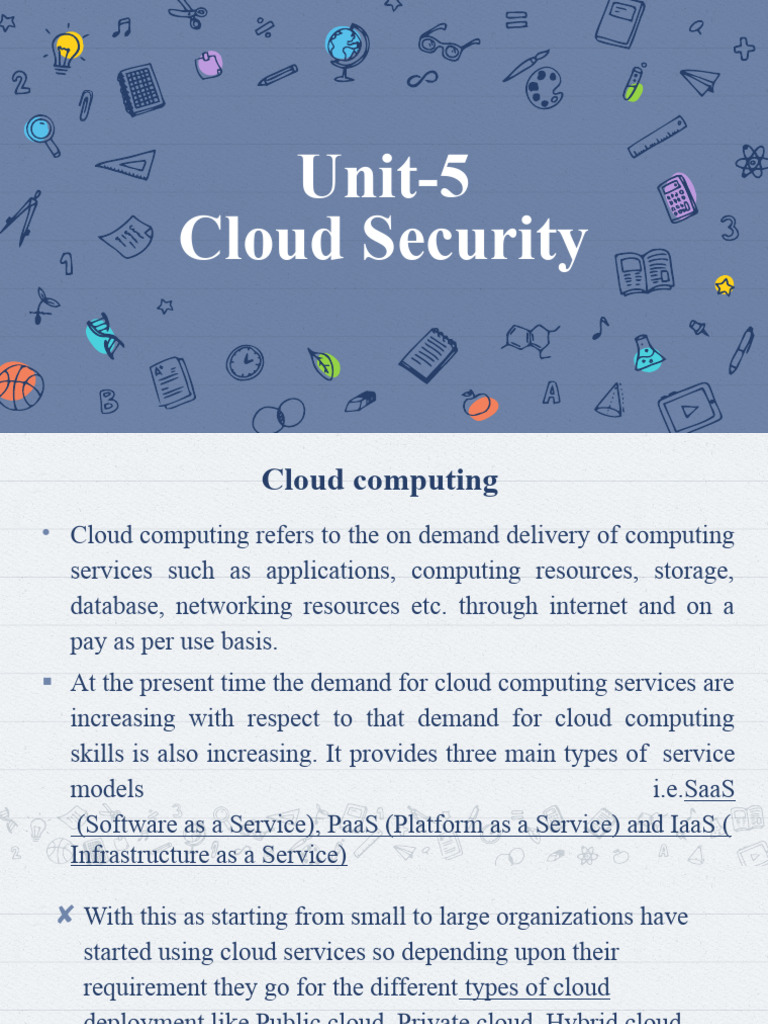 Cloud Security Fundamentals and Risks | PDF | Cloud Computing ...