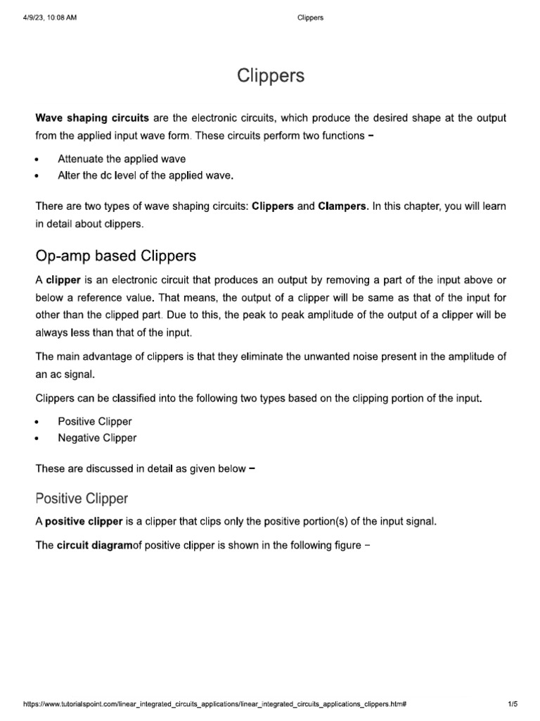 Clippers | PDF