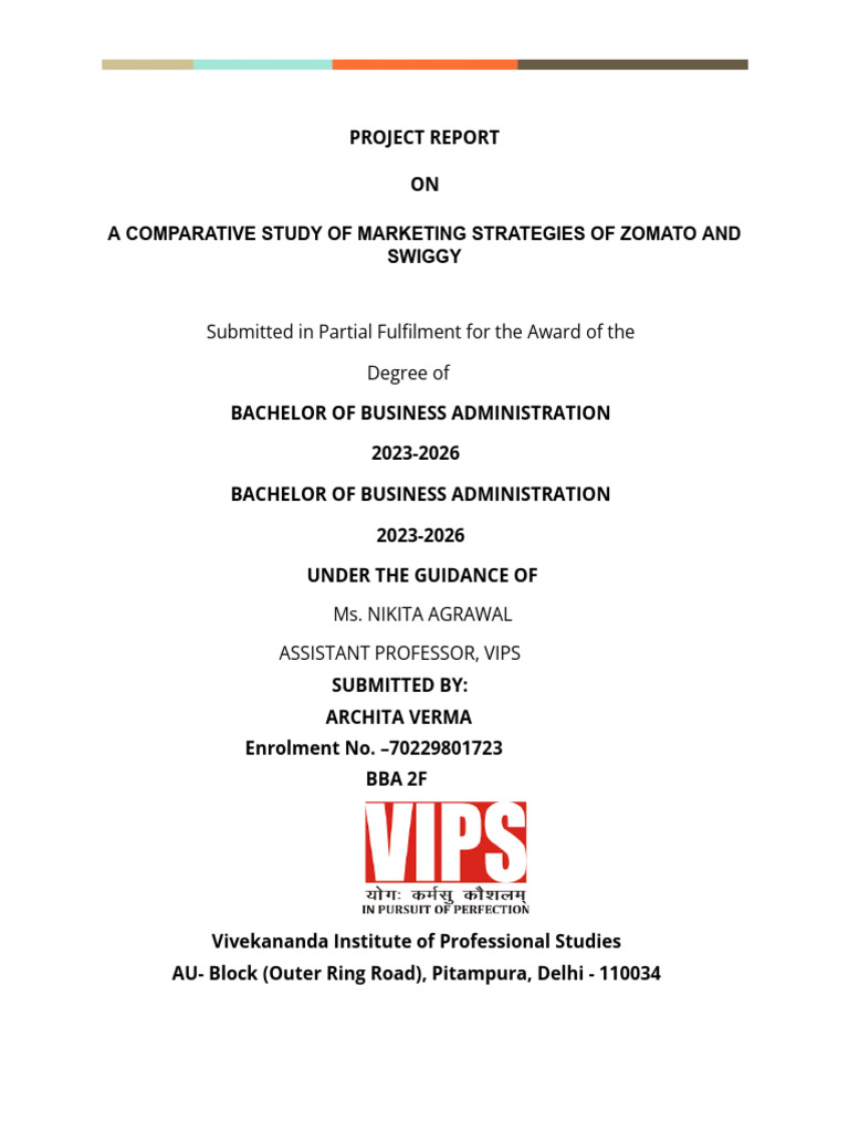 MPR Project - Swiggy and Zomato | Download Free PDF | Survey Methodology | Methodology