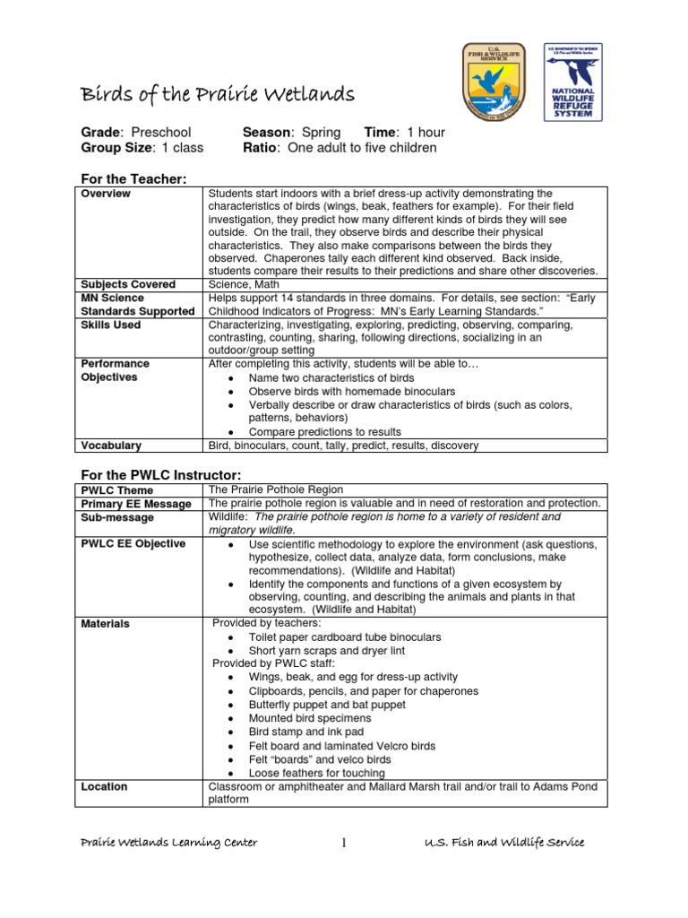 Birds of The Prairie Wetlands | PDF | Waterfowl | Birds