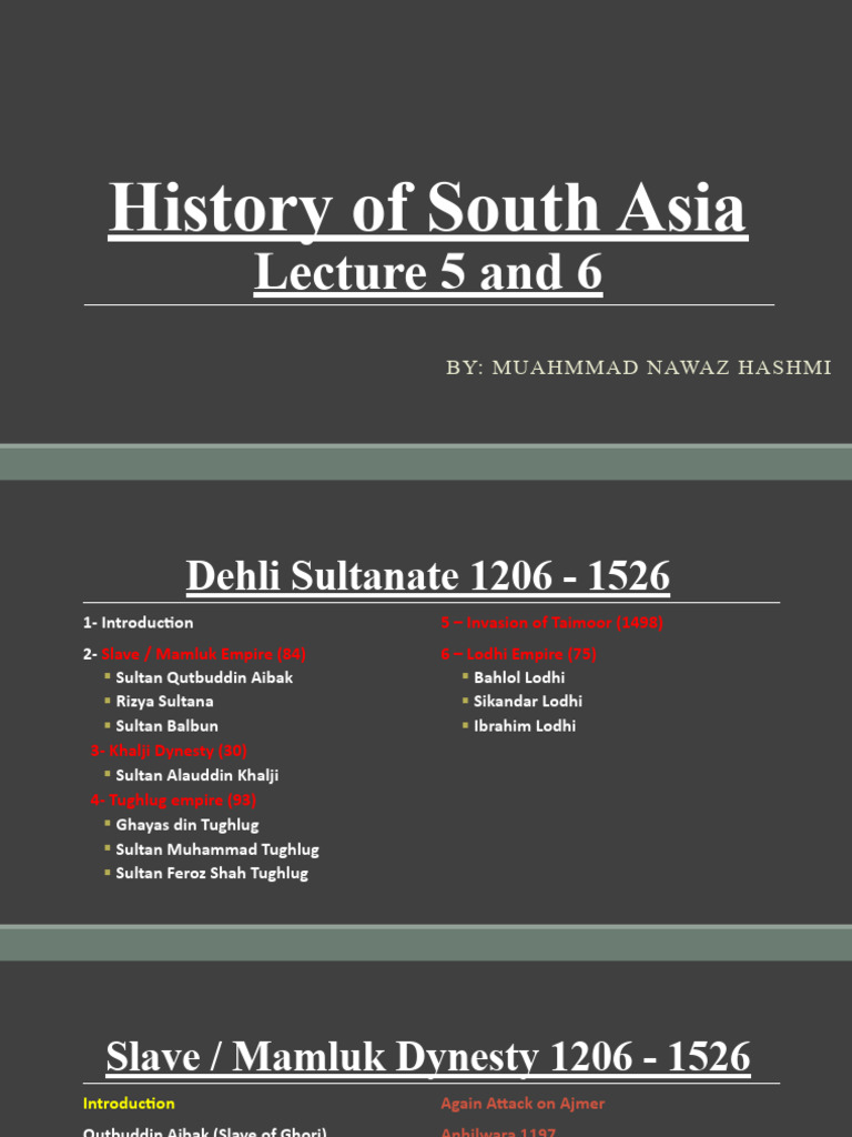 05 History of South Asia | PDF