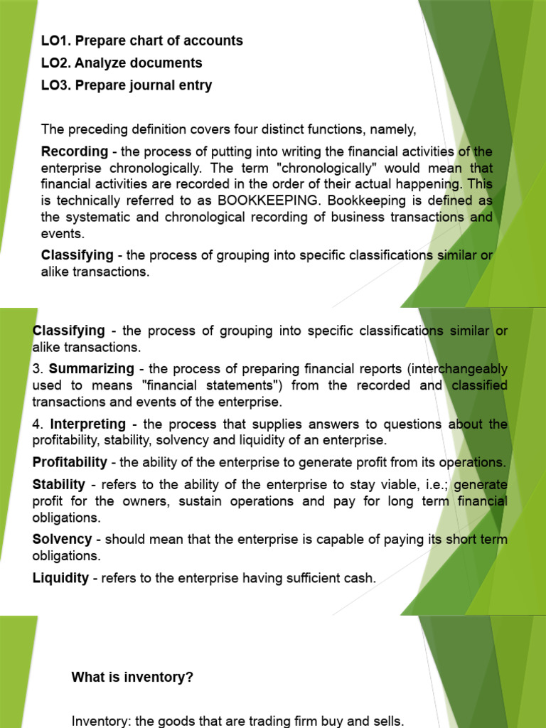 of Basic Accounting | PDF | Inventory | Bookkeeping