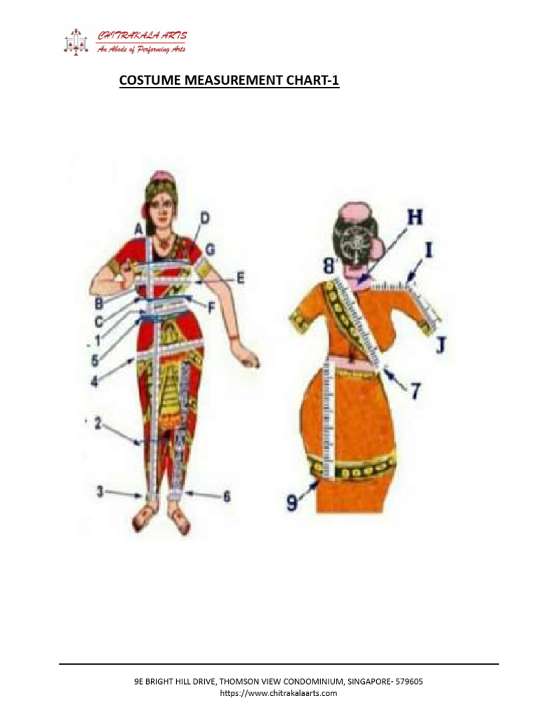 Dance Costume Measurement Chart | PDF | Style | Softlines (Retail)