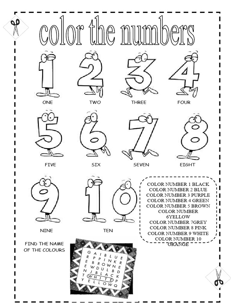Color Number Puzzle | PDF