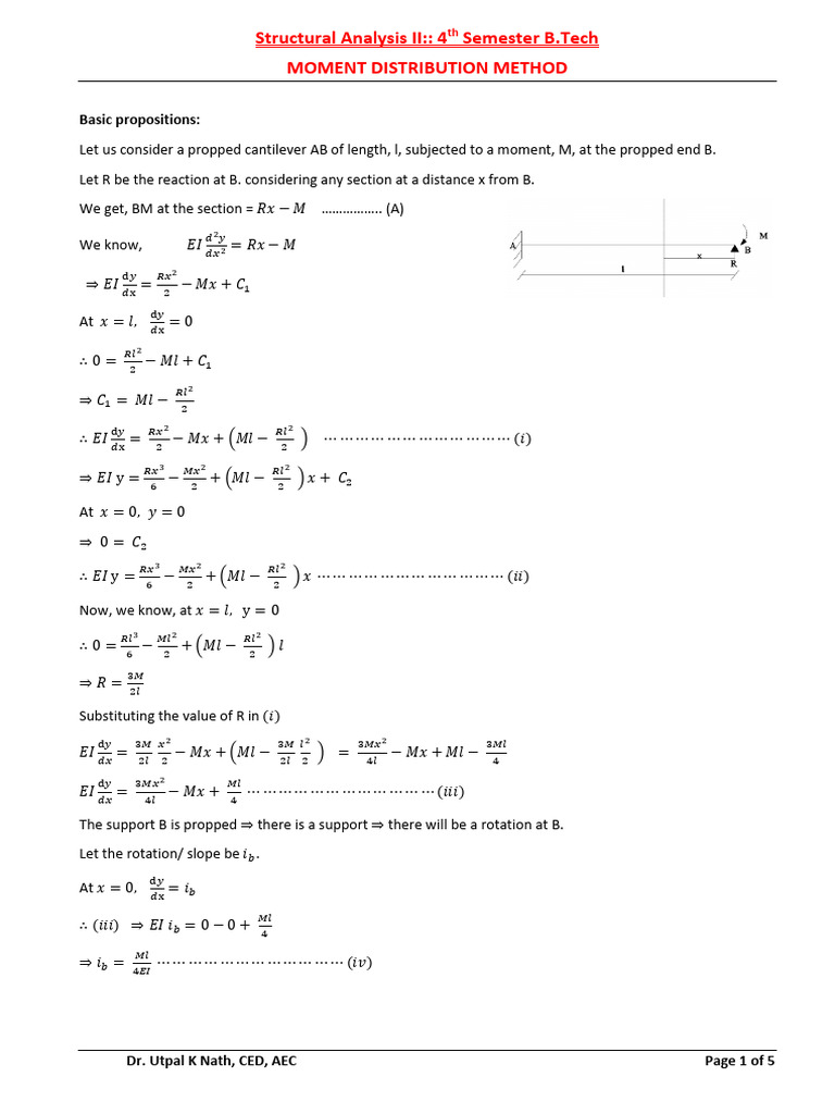Moment Distribution Methods | PDF | Structural Analysis | Analysis