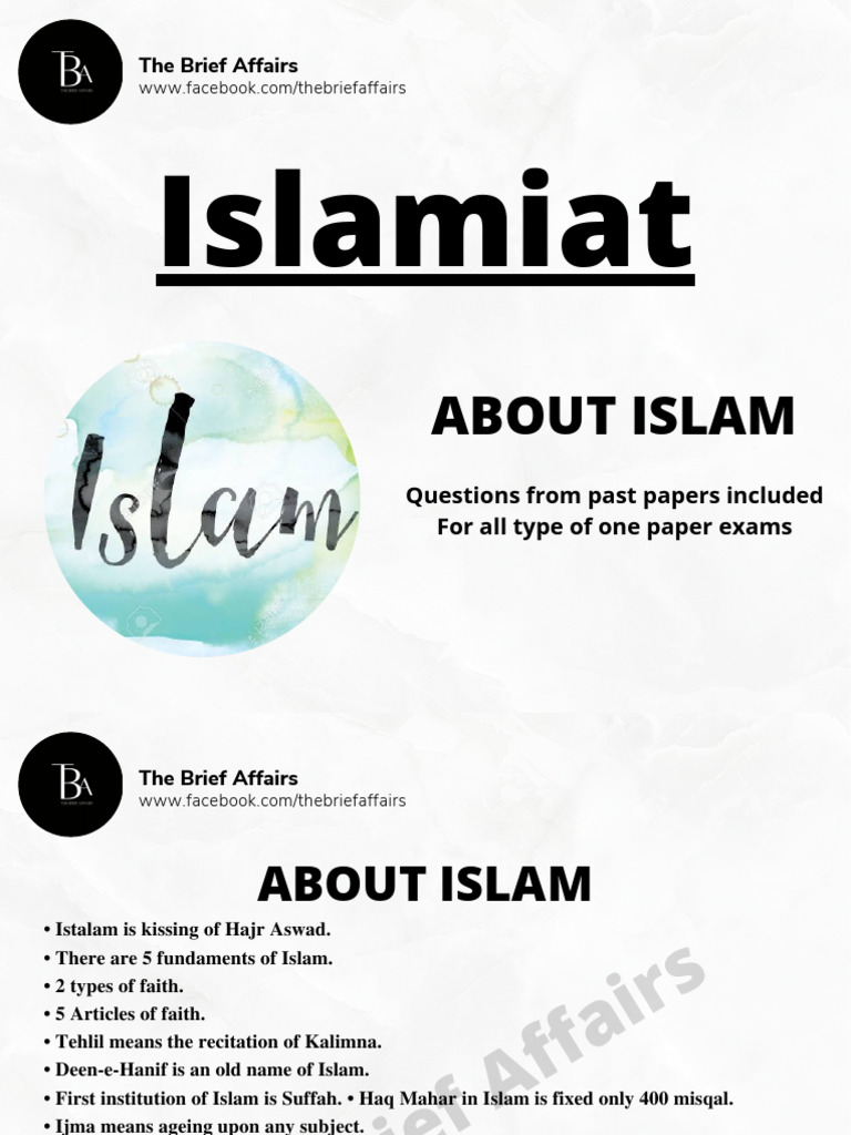Islamic Exam Prep Essentials | PDF | Monotheistic Religions | Abrahamic ...