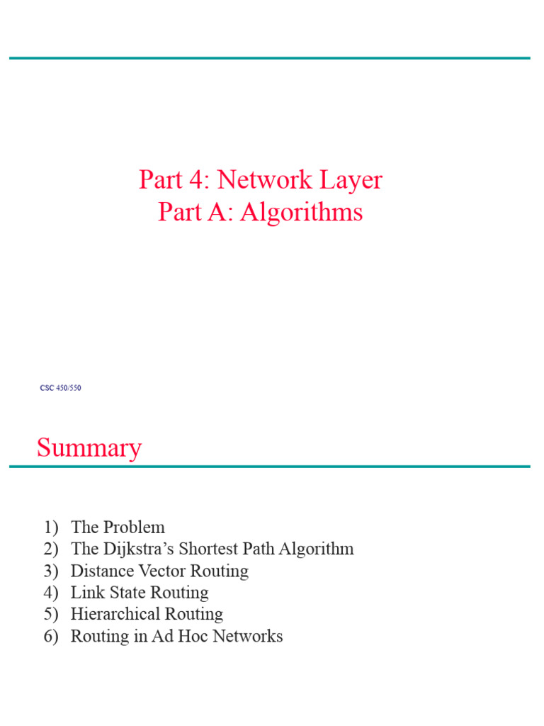 Distance Vector Routing Example | PDF | Routing | Router (Computing)