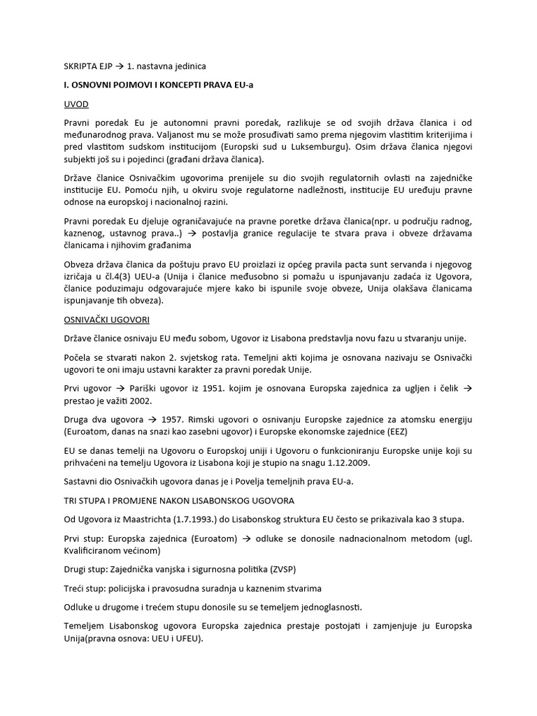 Ejp Skripta | PDF