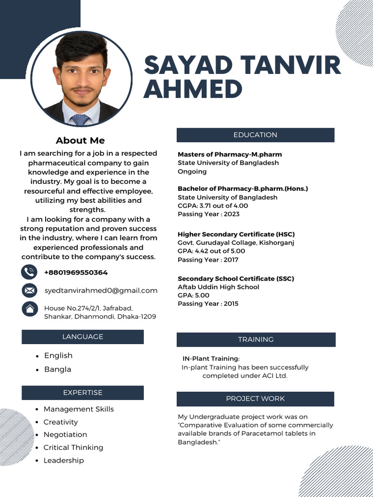 Professional CV Resume | PDF | Bangladesh