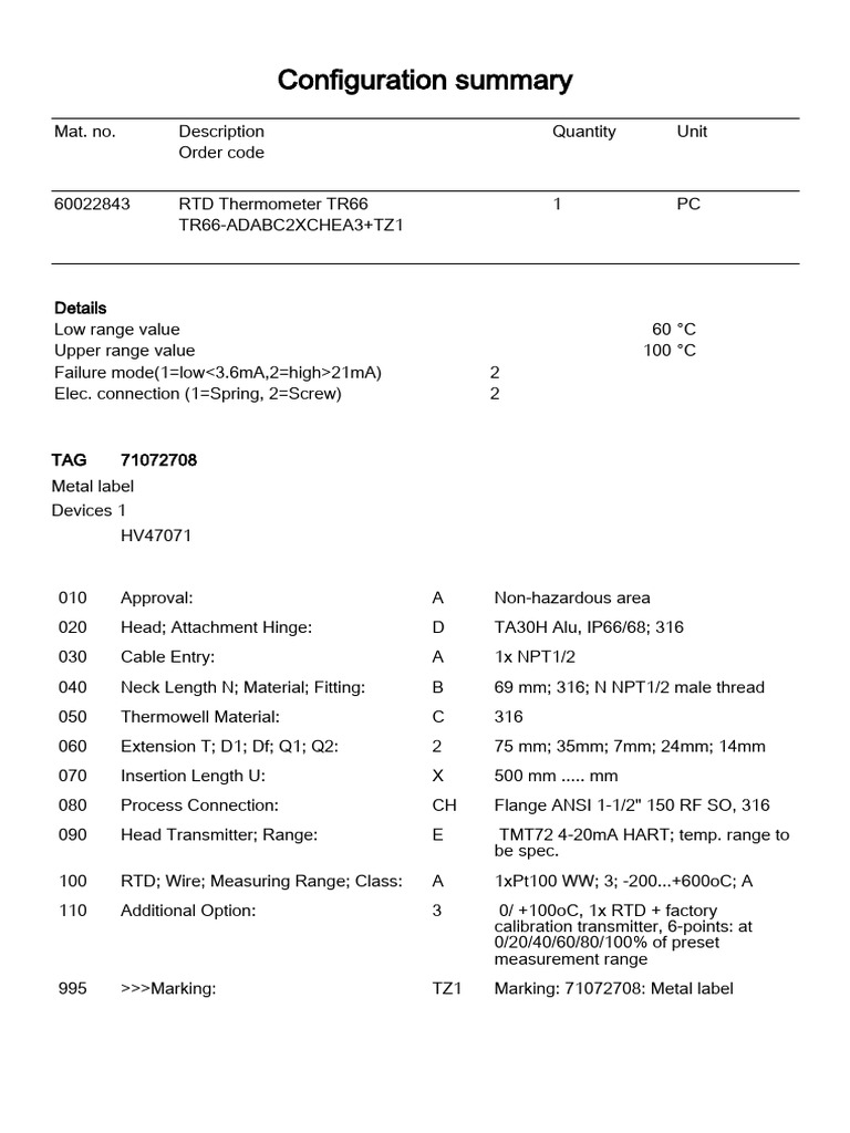 TR66 (Temperature) | PDF