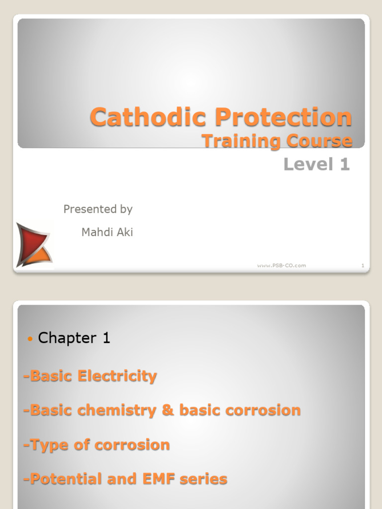 Cathodic Protection Training Course - 2 | PDF | Corrosion | Anode