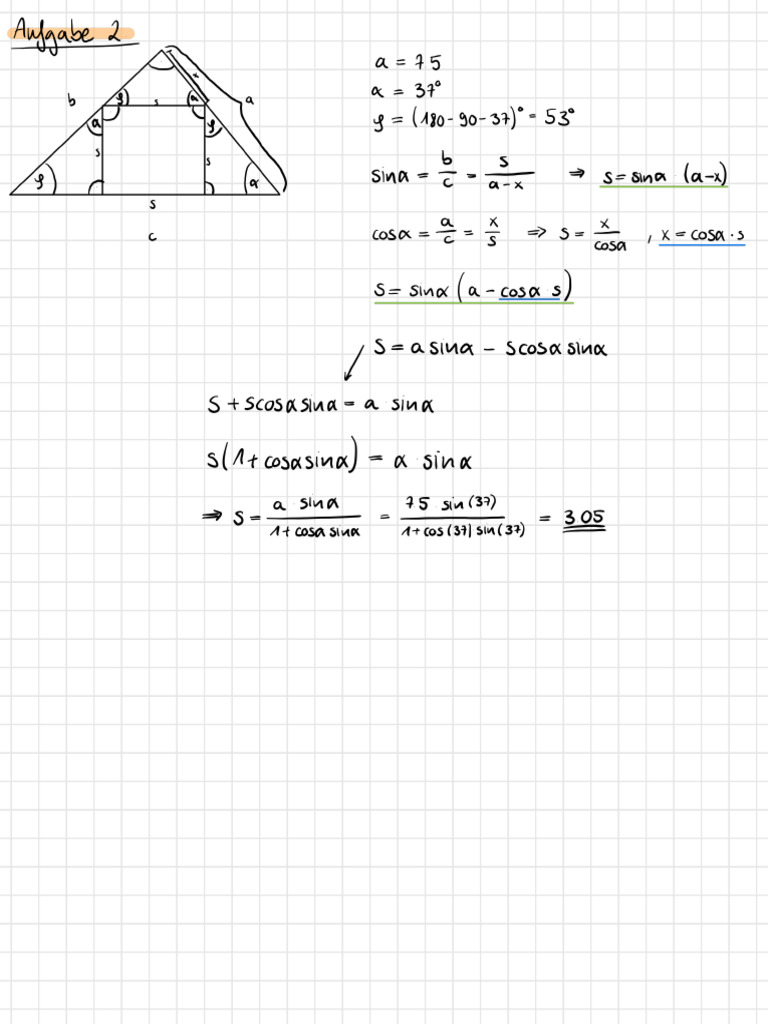Lösungen Trigonometrie | PDF