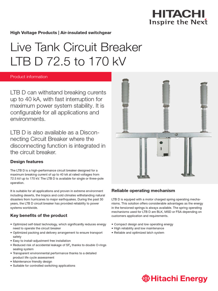 LTB D72.5-170 9akk108468a0170 en B23 | PDF | Insulator (Electricity) | Power Engineering