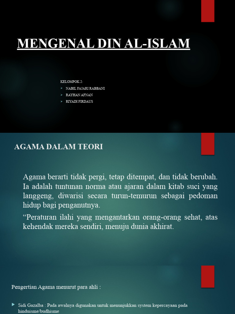 Mengenal Din Al-Islam 2 | PDF | Filsafat