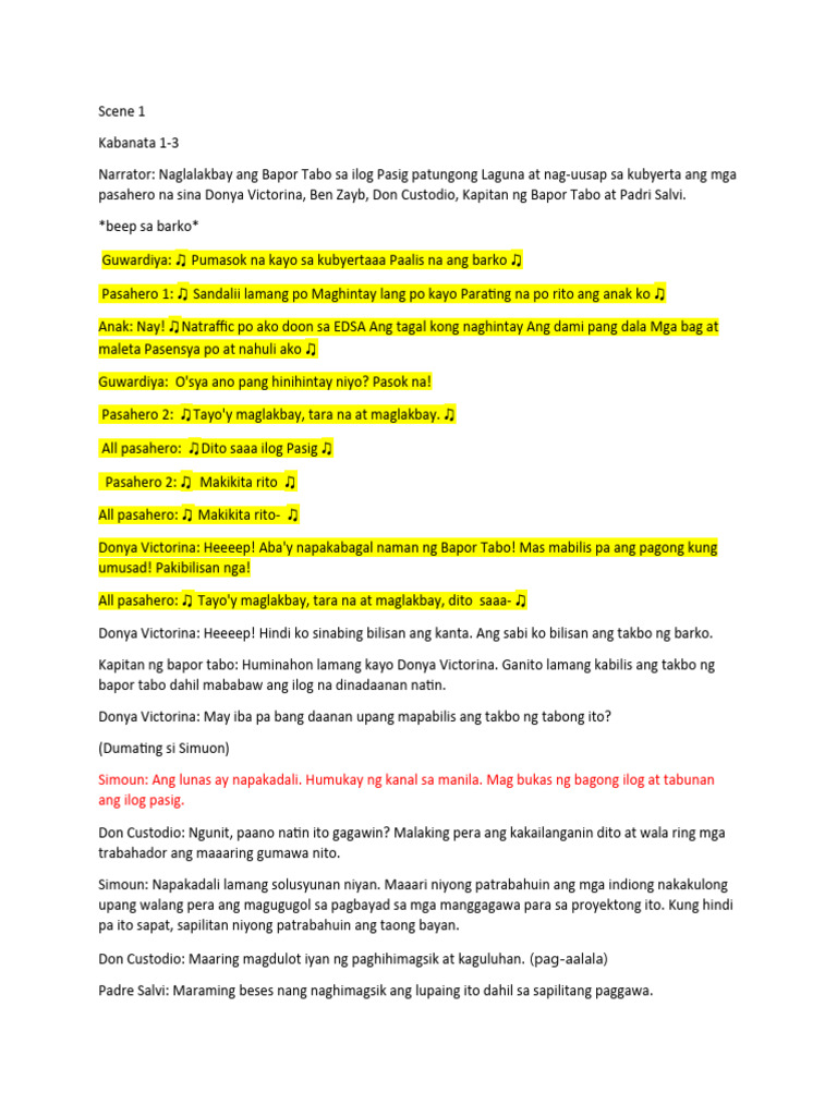 El Fili Script 1 | PDF