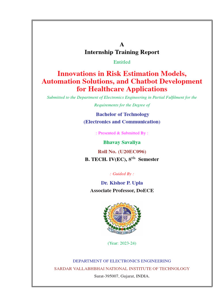 AIML Internship Report | Download Free PDF | Sensitivity And Specificity | Optical Character ...