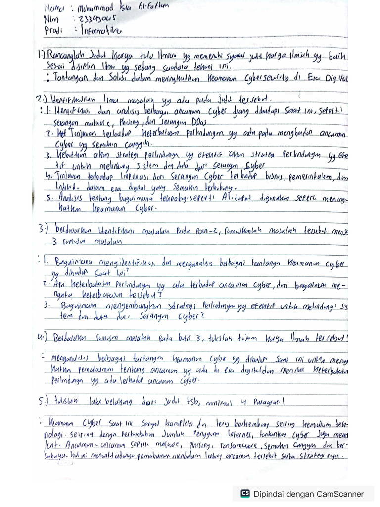 Muhammad Isra Al Fattah-23343045-Tugas Bahasa Indonesia | PDF