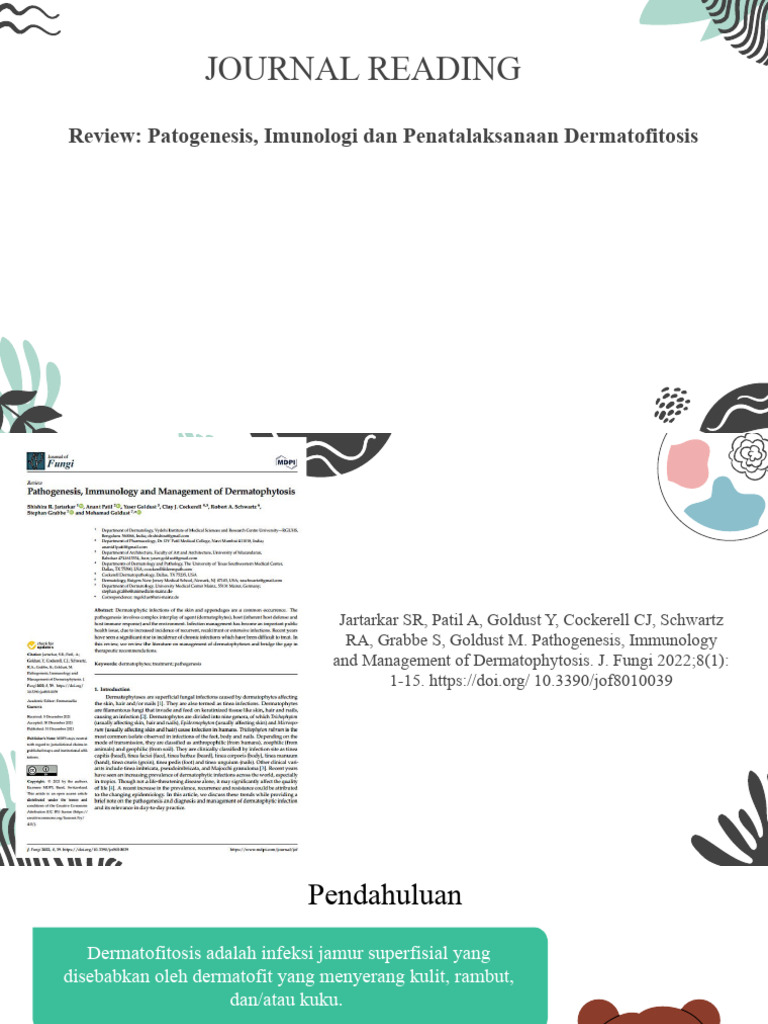 Patogenesis dan Pengobatan Dermatofitosis | PDF