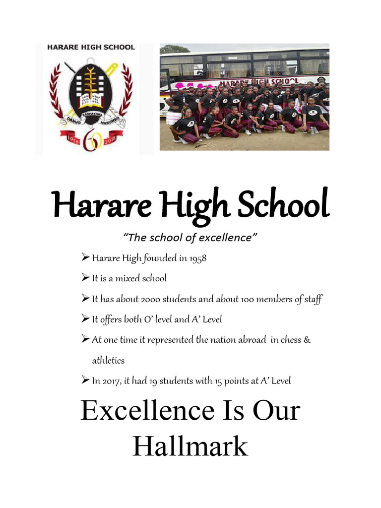 Harare High School | PDF