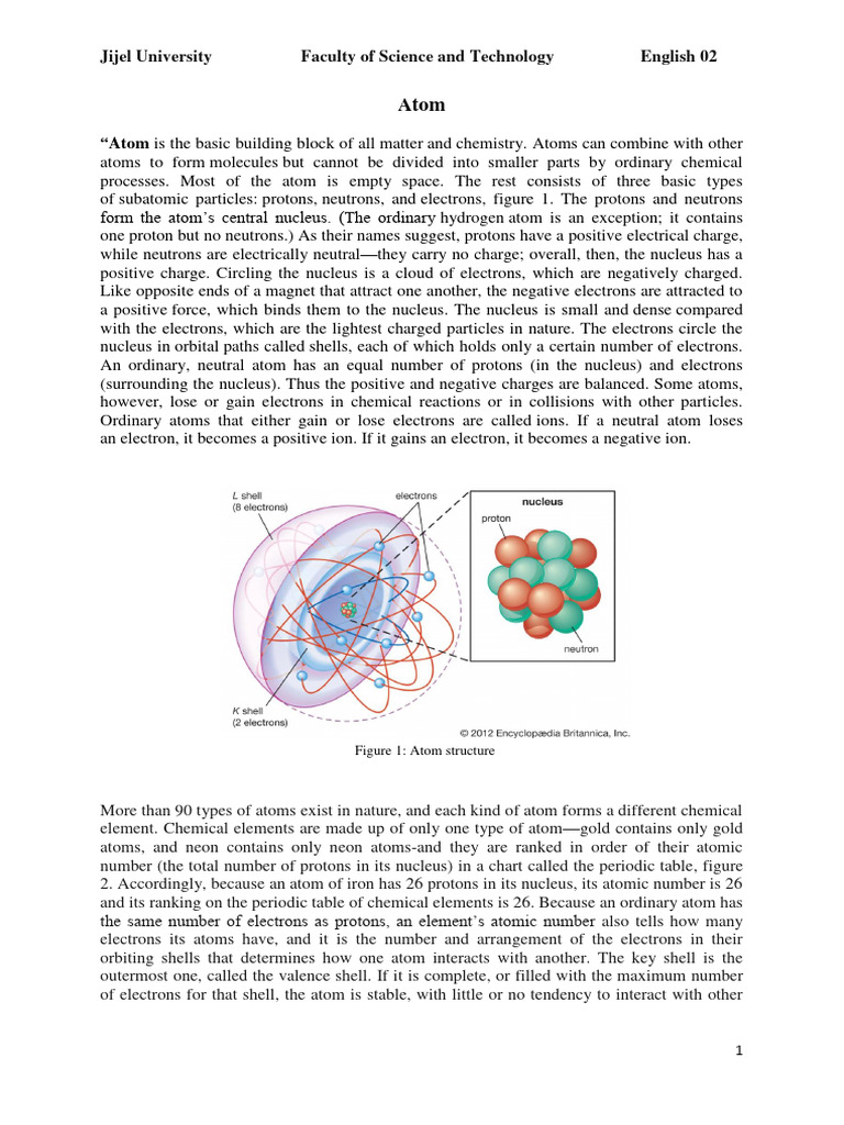 Atom-correction | PDF | Atoms | Atomic Nucleus