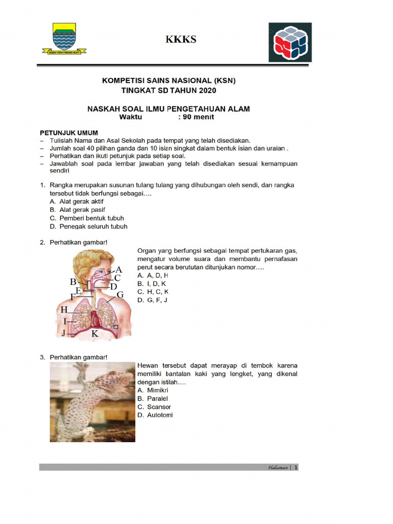 Soal KSN Ipa Fix | PDF