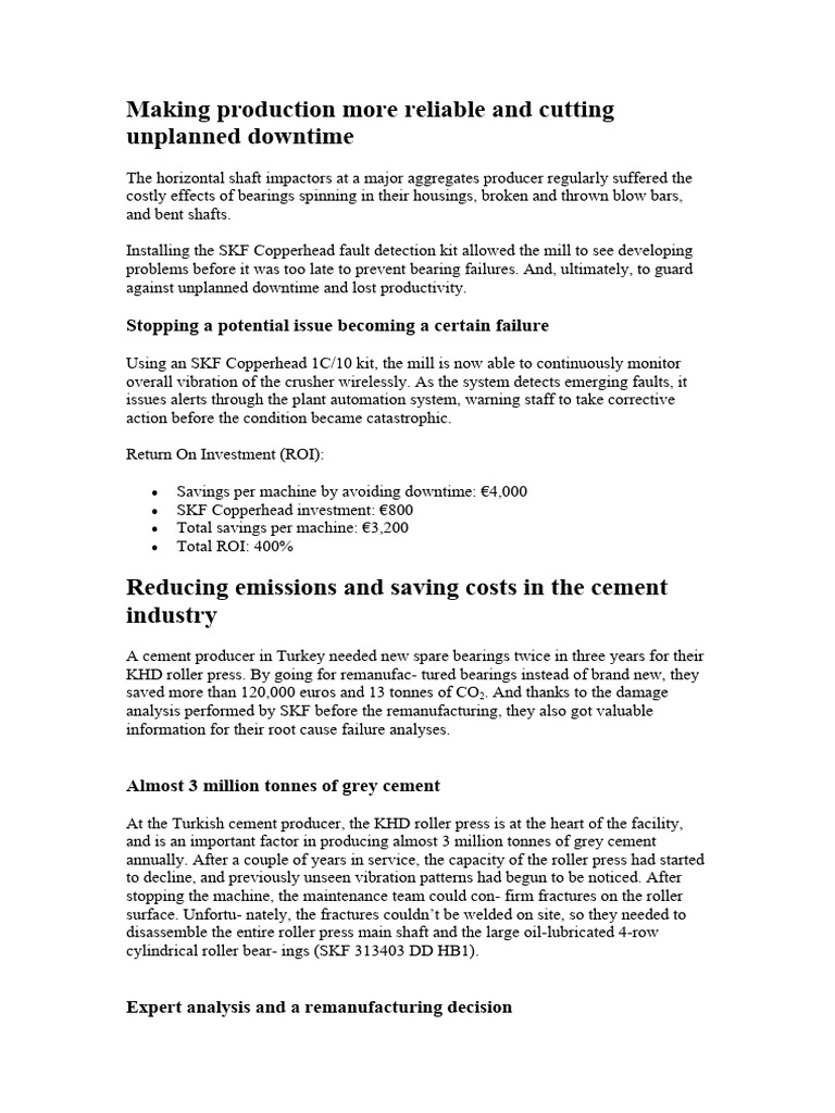 Cond Monitor | PDF | Bearing (Mechanical) | Cement