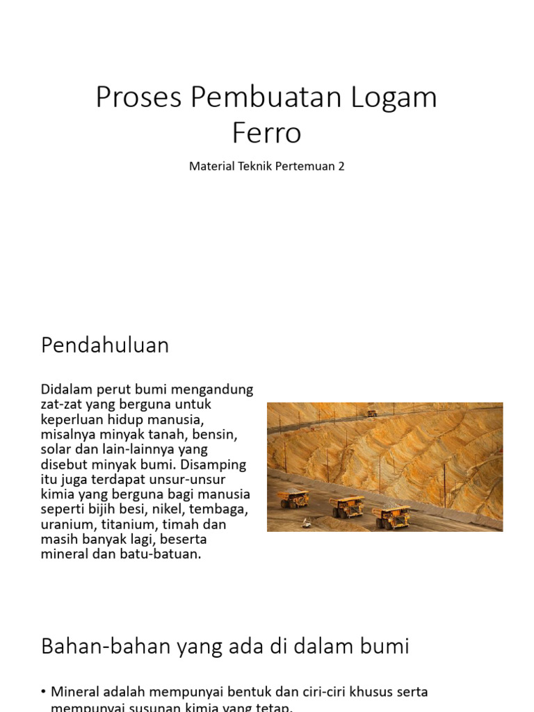 Proses Pembuatan Logam Ferro | PDF