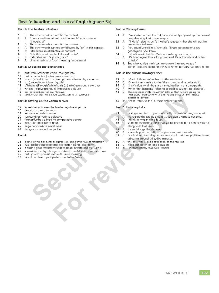 FIRST PTP 2 Key Test 3 | PDF