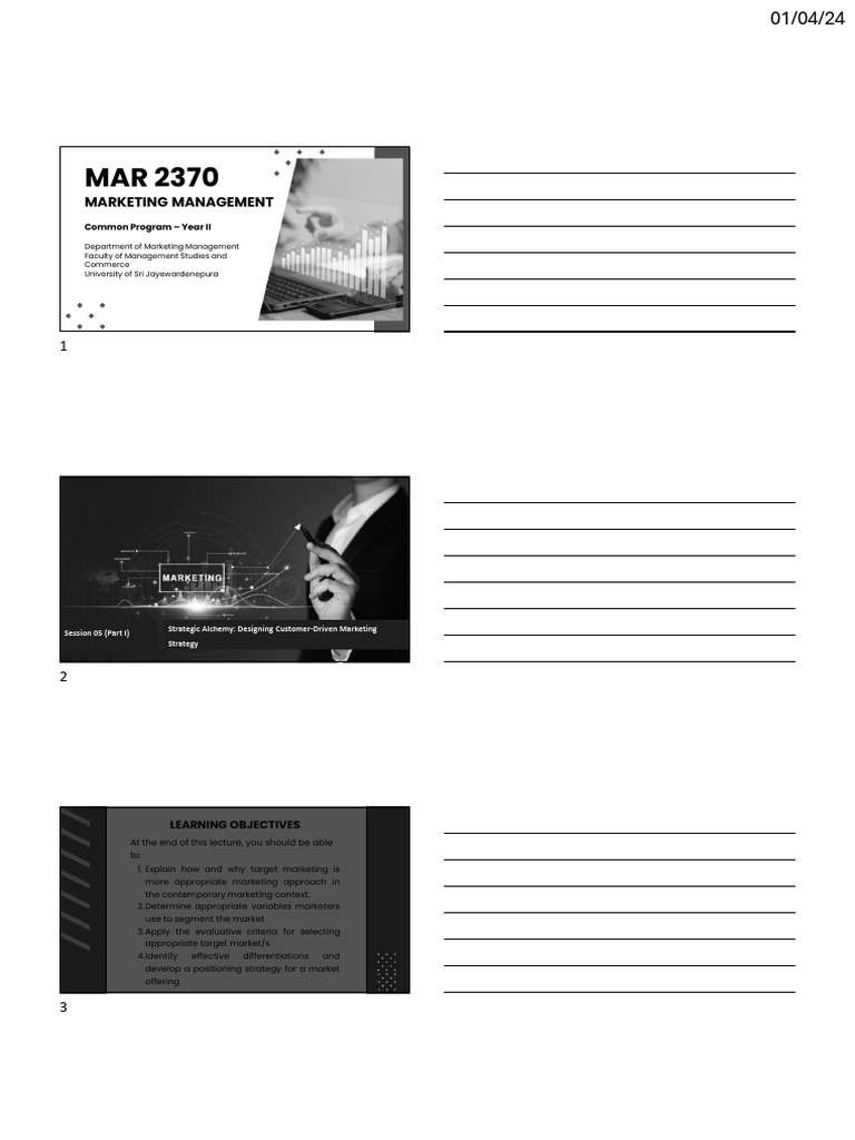 Session 5 - STP Part I (Print Version) | PDF | Marketing | Market ...