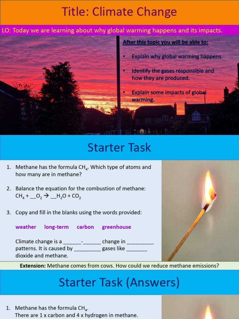 Climate Change C2 Year 8 Key Stage 3 Troilo | Download Free PDF ...