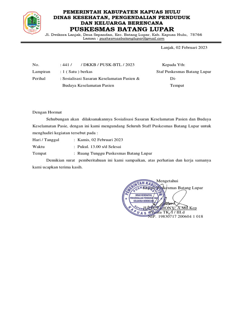 5.4.2c Bukti Sosialisai Kode Etik Dan Peraturan Internal | PDF