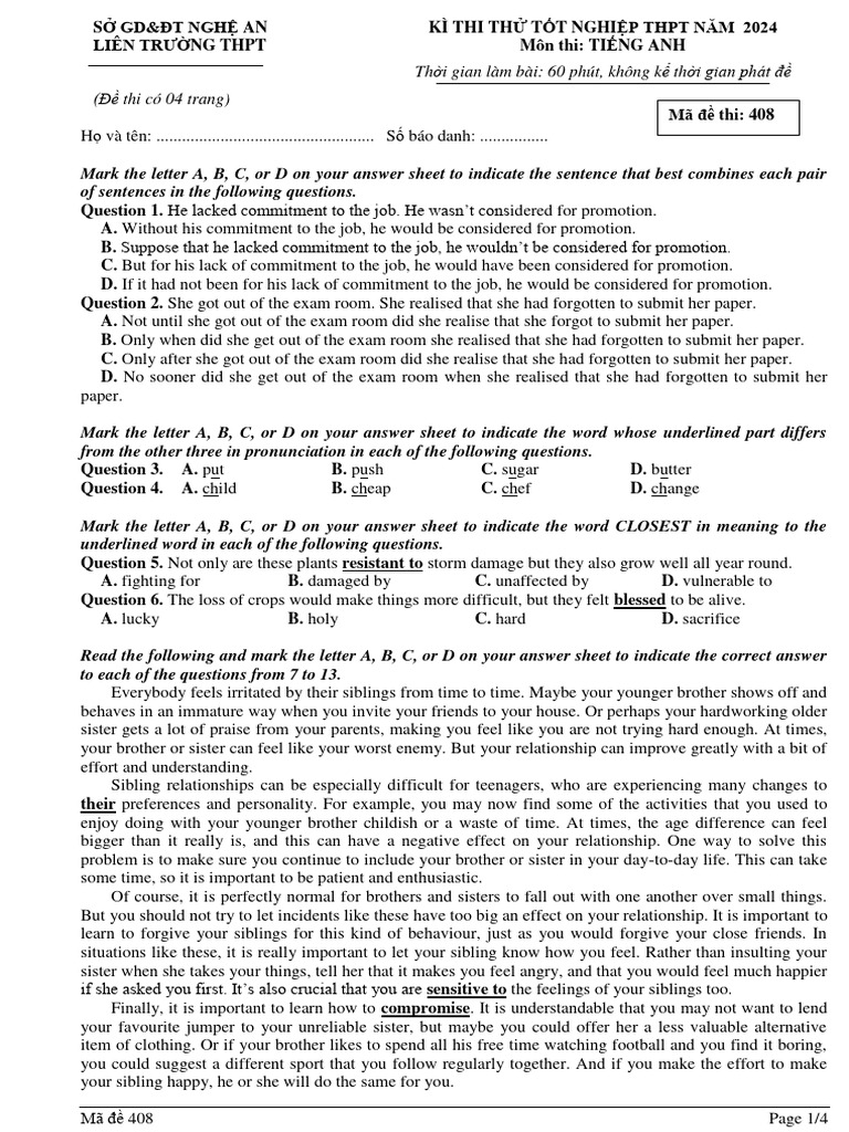 Ma_de_408 | PDF | Sibling | Friendship