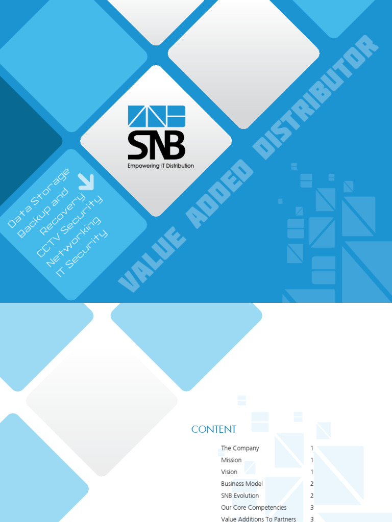 SNB ME Company Profile 2016 | PDF | Computer Network | Backup