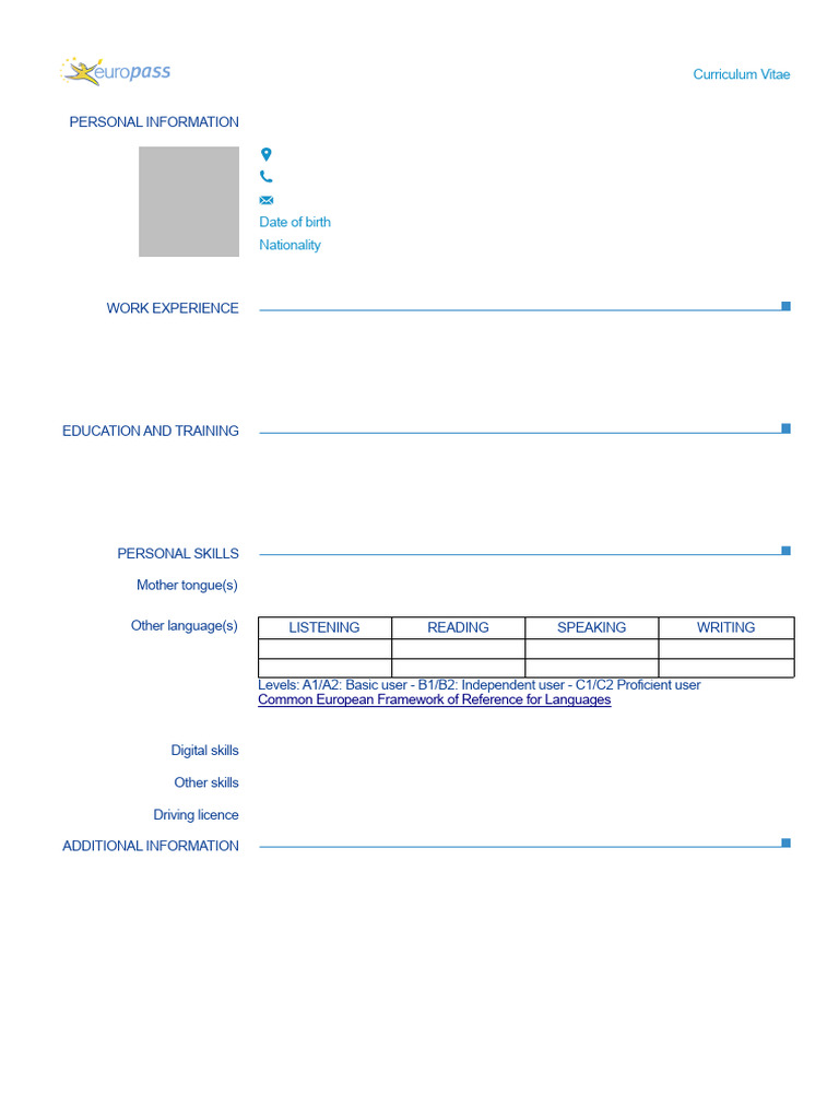 CV Template | PDF