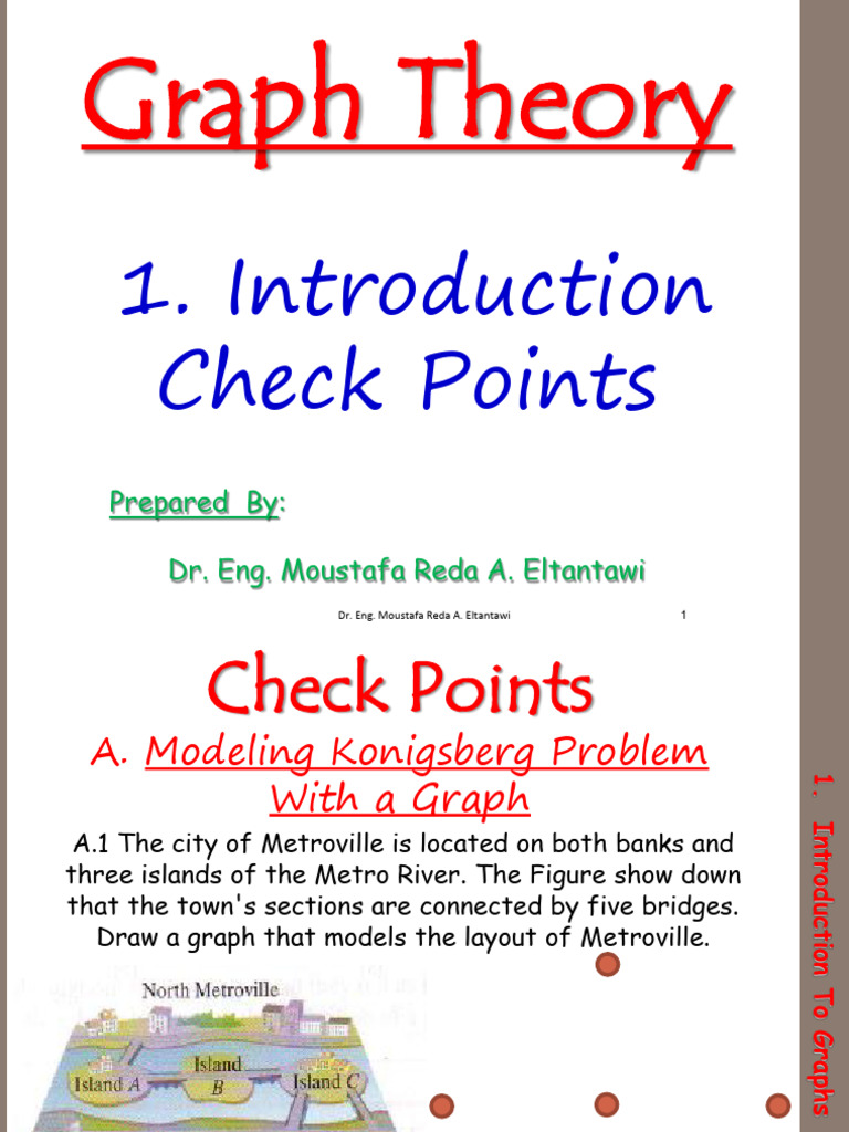 Graph Theory - Introduction - CheckPoints | PDF | Vertex (Graph Theory ... Graph Theory - Introduction - CheckPoints | PDF | Vertex (Graph Theory ...