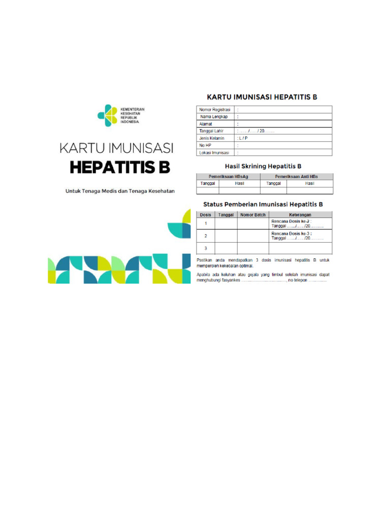 Kartu Imunisasi Pdf