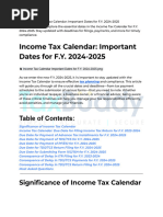 Statutory Due Dates Chart | PDF | Government Finances | Taxes