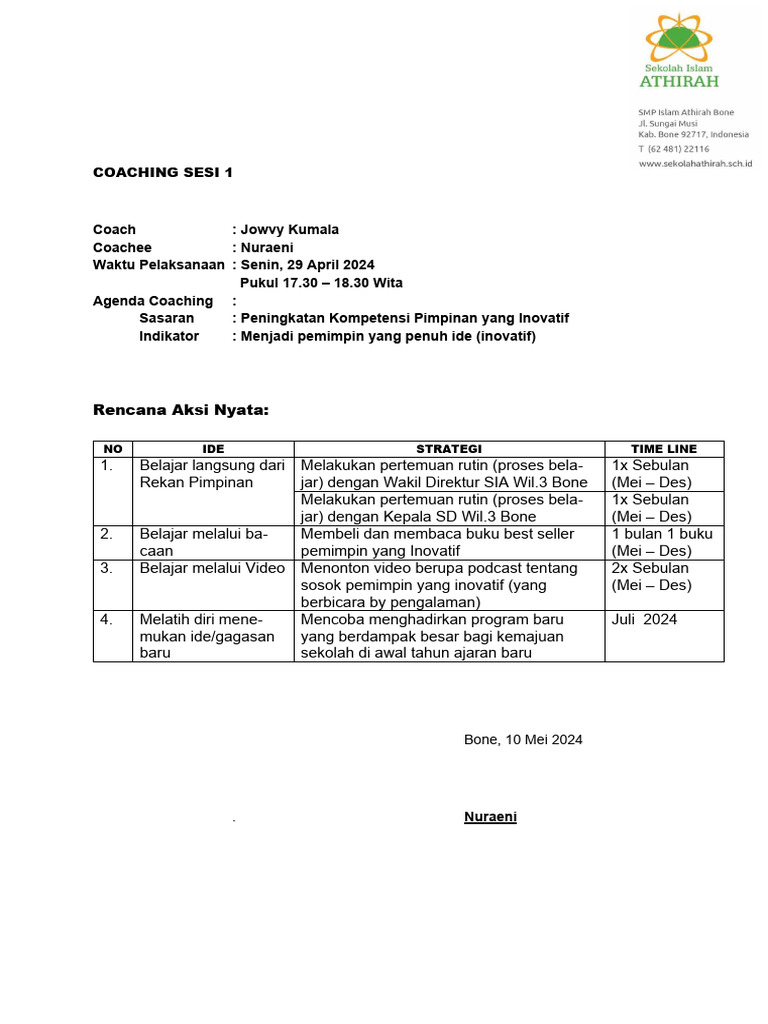 Rencana Aksi 1 & SWOT Eni | PDF | Karier & Perkembangan