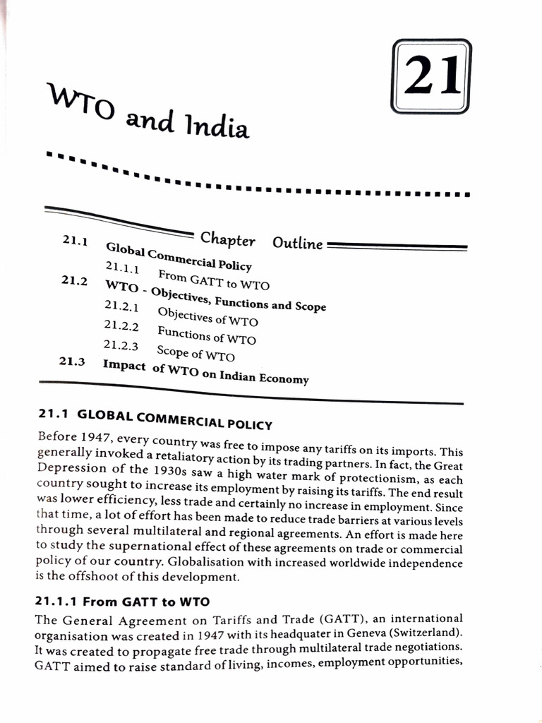 WTO and GATT | Download Free PDF | World Trade Organization | General Agreement On Tariffs And Trade