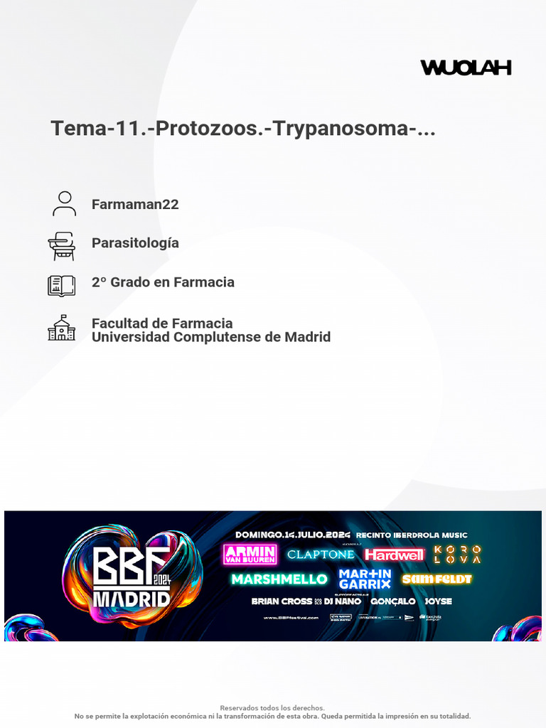 Telmofagia y Trypanosoma brucei | PDF | Enfermedades y trastornos ...