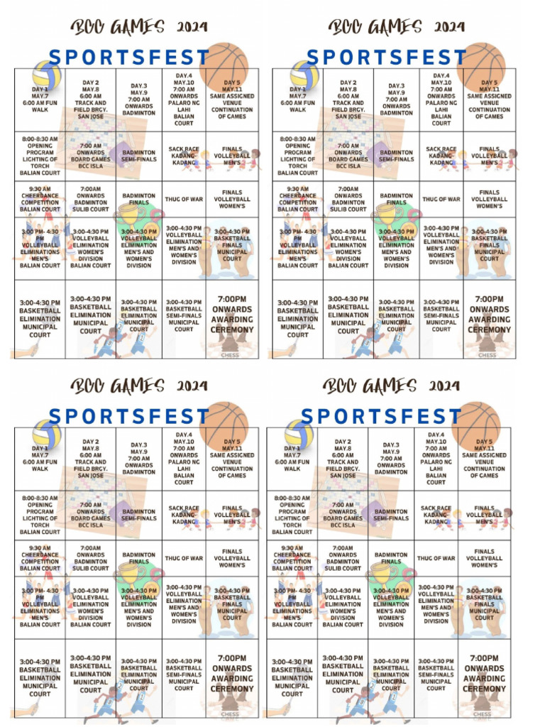 BCC Games Card | PDF