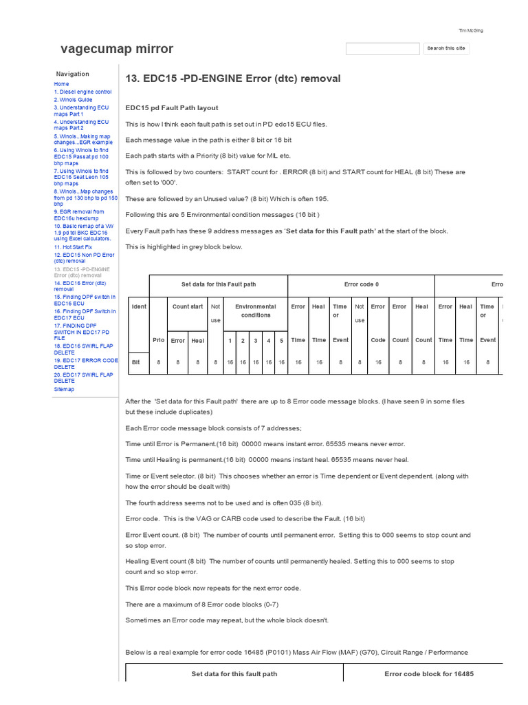 EDC15 - PD-ENGINE Error (DTC) Removal | PDF | Computer Engineering ...