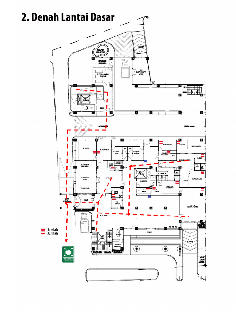 JALUR EVAKUASI LANTAI DASAR | PDF