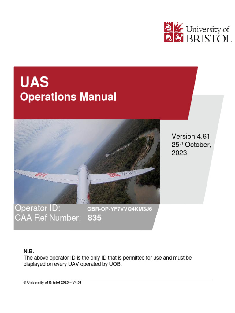 Ops Manual GN | PDF | Unmanned Aerial Vehicle | Visual Flight Rules