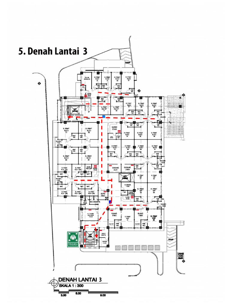 Jalur Evakuasi Lantai 3 | PDF