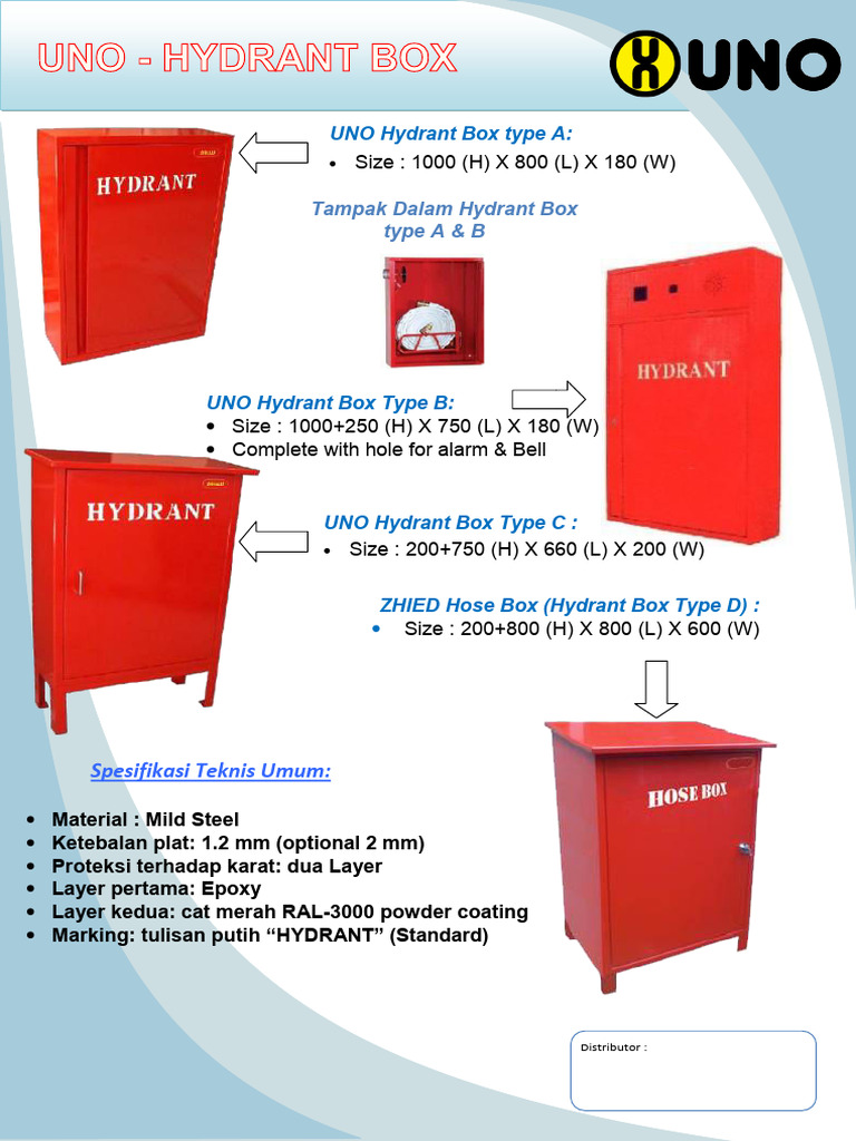 Hydrant Box Specifications & Sizes | PDF