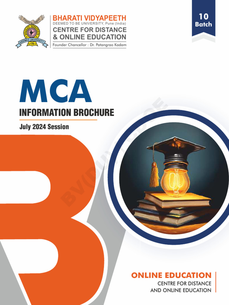Information Brochure Online Education July 2024 MCA (For Web) | PDF