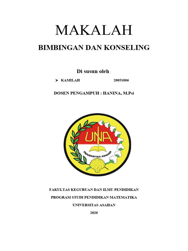 MAKALAH Bimbingan Konseling | PDF